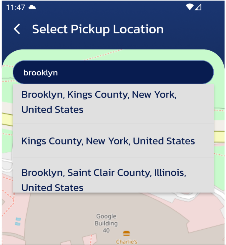 How to use free_map in flutter : for picking location without API