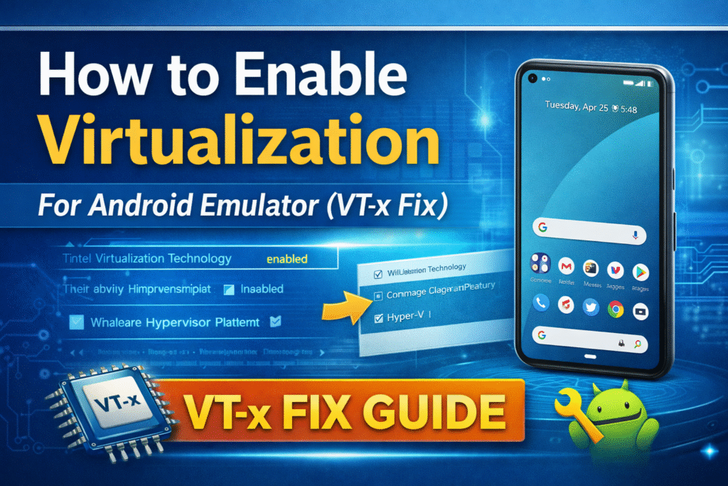 How to Enable Virtualization for Android Emulator